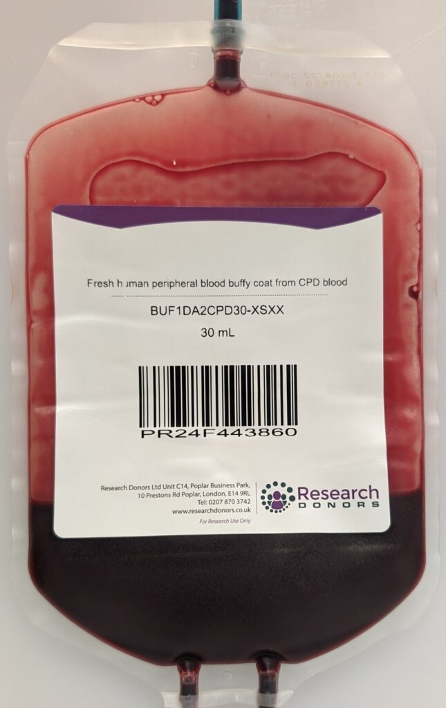 Human buffy coats - Research Donors