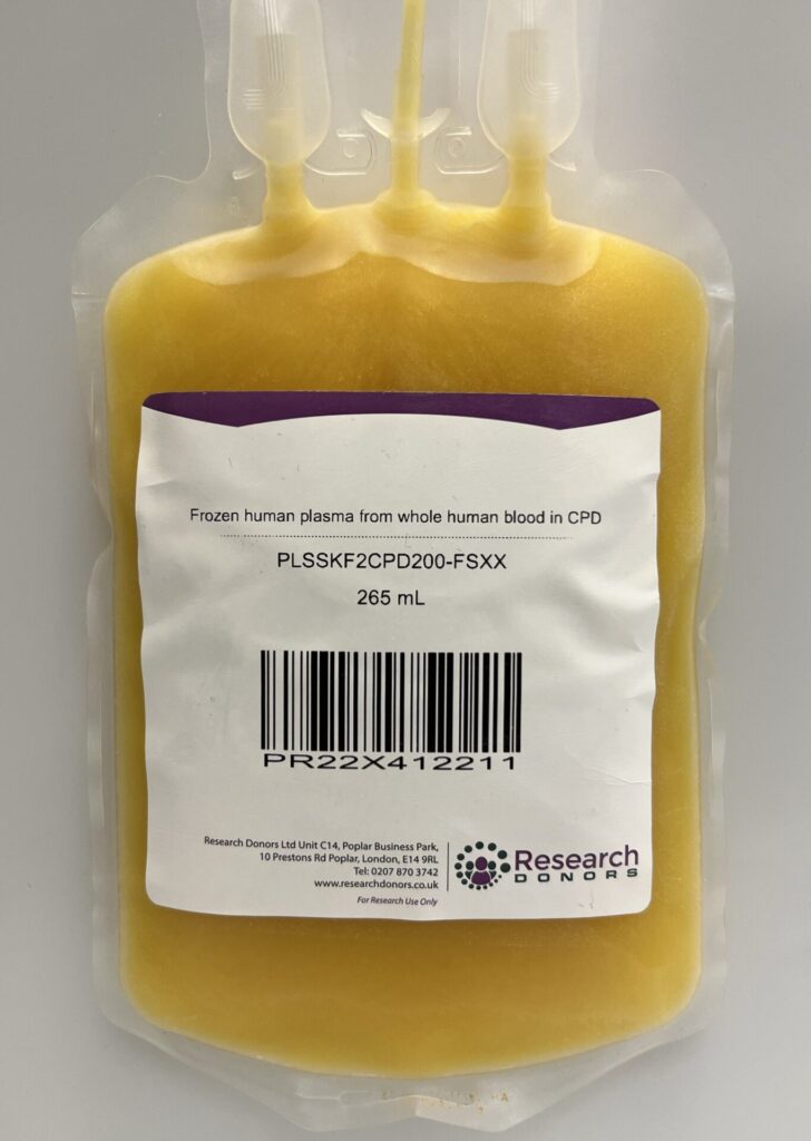 Human Blood Plasma - Research Donors